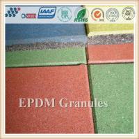 China Wet Pour With PU binder Red Color EPDM Rubber Granules for sale
