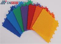 China Kindergarten PP Interlocking Sports Flooring , 18mm Polypropylene Interlocking Tiles for sale