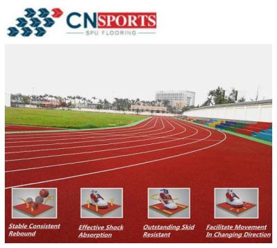 China Sandwich Type Rubber Running Track Non Toxic Waterproof  Soundproof for sale