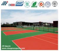 China CN-S02 Silicon PU Tennis Flooring ITF Certifications and level1 Flame Retardancy for sale
