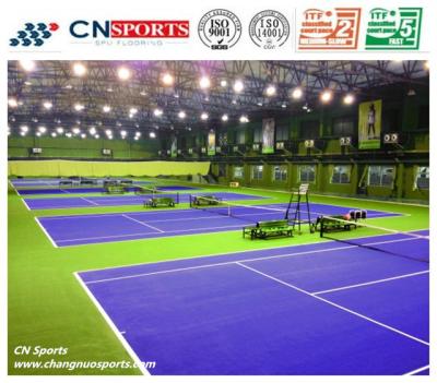 China Indoor High Quanlity and No Discoloration And Durable Waterproof High Rebound Tennis Court Flooring for sale