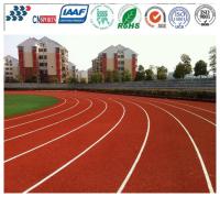 China Red Strong Weatherability PU Runway Flooring Strong Wear Resistant for sale