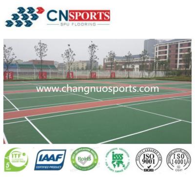 China 840% Elongation at Break Silicon PU Flooring With High Rebound for School for sale