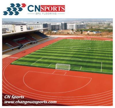 China Self Knot Pattern SPU Runway Flooring Waterproof High Rebound Soundproof for sale