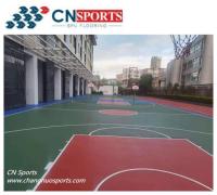China 26% Springback Value Silicon Basketball Court Flooring for sale