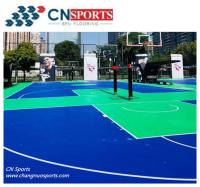 China Blue Seamless Polyurethane Sports Floors Shock Absorption for sale