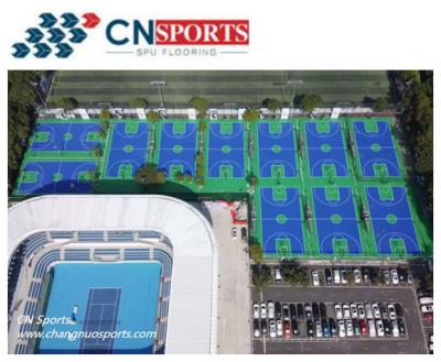 China 26% Springback Value Silicon Basketball Court Flooring for sale
