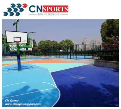 China 22% The Springback Value Silicon PU Basketball Flooring for sale