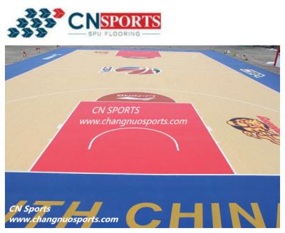 China CN-S01 SPU and High Rebound and Environment Friendly Basketball Court Flooring for sale