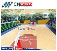 China 29 springback Value sililcon waterproof and high rebound basketball flooring for sale