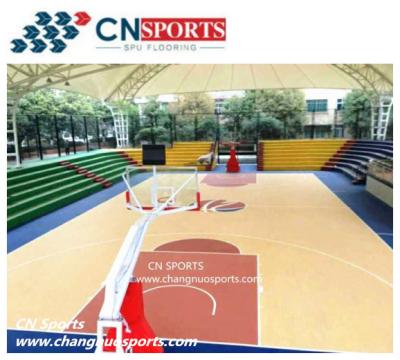 China 29 springback Value sililcon waterproof and high rebound basketball flooring for sale
