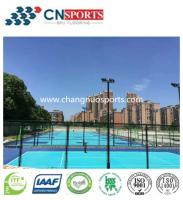 China 4mm  Crystal And High  Rebound and 0.035 Wearability Tennis Court Flooring for sale
