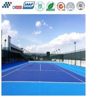 China 830% Elongation at Break Silicon PU Tennis Court Flooring for sale
