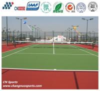 China 2.2mpa Tensile Strength Silicon PU Tennis Court Flooring for sale
