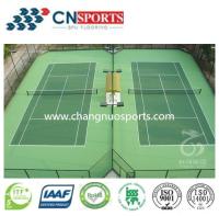 China Wateproof and Soundproof and Scratch Resistant Silicon Polyurea Tennis Court Floorig for Schools for sale