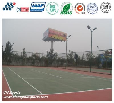 China 76 Slid Friction Silicon PU Tennis Flooring for sale
