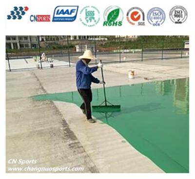 China 76 Slid friction Silicon PU Tennis Court Flooring for sale