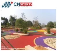 China Anti Slip Outdoor Playground PU binder EPDM Wet Pour Rubber Flooring for sale