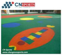 China Sky Blue EPDM Rubber Granules Children Playground Running Track for sale