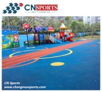 China 3mm EPDM Rubber Granules Fitness Playground Flooring Anti Slip for sale