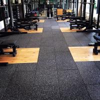 China Non Radiation Rubber EPDM Granules Indoor Gym Flooring Shock Absorbing for sale