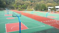 China Silicon Polyurethane Sport Court Flooring IAAF Shock Absorption for sale