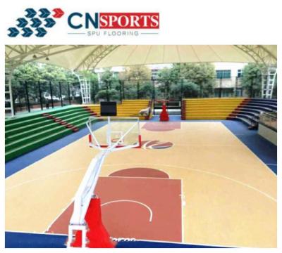 China CN-S01 Flame Retardant level1 Silicon PU Flooring for Basketball for sale
