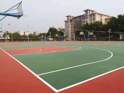 China CN-S01 SPU Basketball Flooring With Non Toxic Harmless Green Material for sale