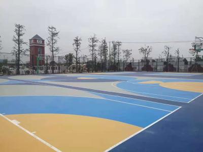 China Not Fade SPU Sports Flooring Rebound Non Toxic Strong Abrasion Resistant for sale