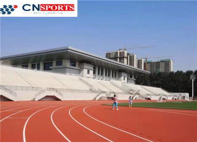 China EPDM Granule PU Running Track , 13mm Sandwich Running Track for sale
