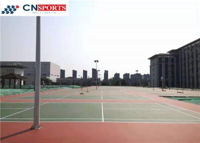China Buffering 1.12MPa Tennis Court Flooring Silicon Polyurethane for sale