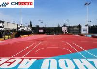 China Liquid Coating SPU Flooring , Synthetic Indoor Rubber Basketball Court for sale