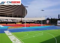 China Liquid Coating SPU Flooring , Synthetic Indoor Rubber Basketball Court for sale
