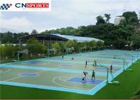 China Blue SPU Flooring , 2.3mm Indoor Basketball Court Flooring for sale