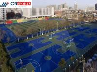 China Outdoor Synthetic Basketball Court Flooring , Athletic Polyurethane Sports Flooring for sale