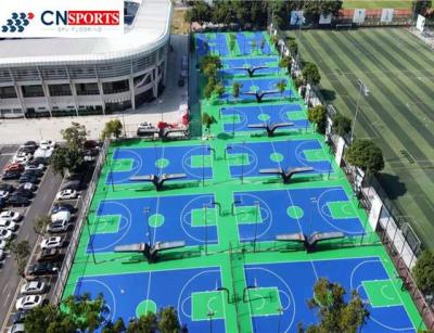 China SPU IAAF Synthetic Basketball Court Flooring UV Resistant for sale