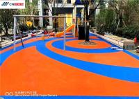 China IAAF Blue Jogging Track Rubber Flooring Thermal Insulation for sale