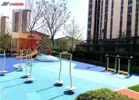 China IAAF Blue Jogging Track Rubber Flooring Thermal Insulation for sale