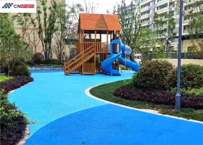 China IAAF Blue Jogging Track Rubber Flooring Thermal Insulation for sale