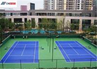 China 2.5mpa Tensile Strength Silicon PU Tennis Court Floolring for sale