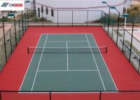China Outdoor 76 Slid Friction Silicon PU Tennis Flooring for sale