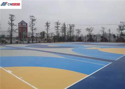 China Silicon PU Synthetic Basketball Court Flooring Non Toxic for sale