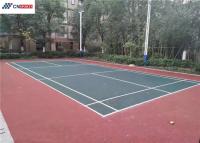 China Red SPU Acrylic Tennis Sports Flooring Waterproof Anti Slip for sale