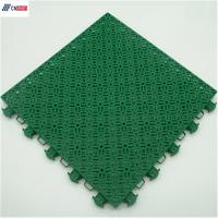 China Antislip PP Interlocking Sports Flooring , Blue Interlocking Tennis Court Tiles for sale