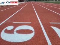 China Environmental Friendly Synthetic Athletic Track IAAF Cerrified for sale