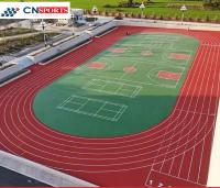 China All weather Available Anti-UV Shock Absorption Sports Playground SPU Flooring for sale