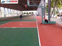 China Basketball Courts Volleyball Playground Sports Surface Silicon PU Rubber Flooring for sale