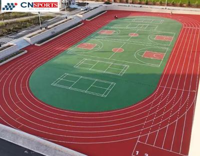 China 13mm Internation Standard IAAF Approved Anti UV Sports Field Surfacing Materials for Athletic Running Track for sale