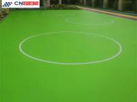 China Beautiful Colors Silicon PU Rubber Coating Sports Court Flooring for sale