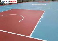 China Beautiful Colors Silicon PU Rubber Coating Sports Court Flooring for sale